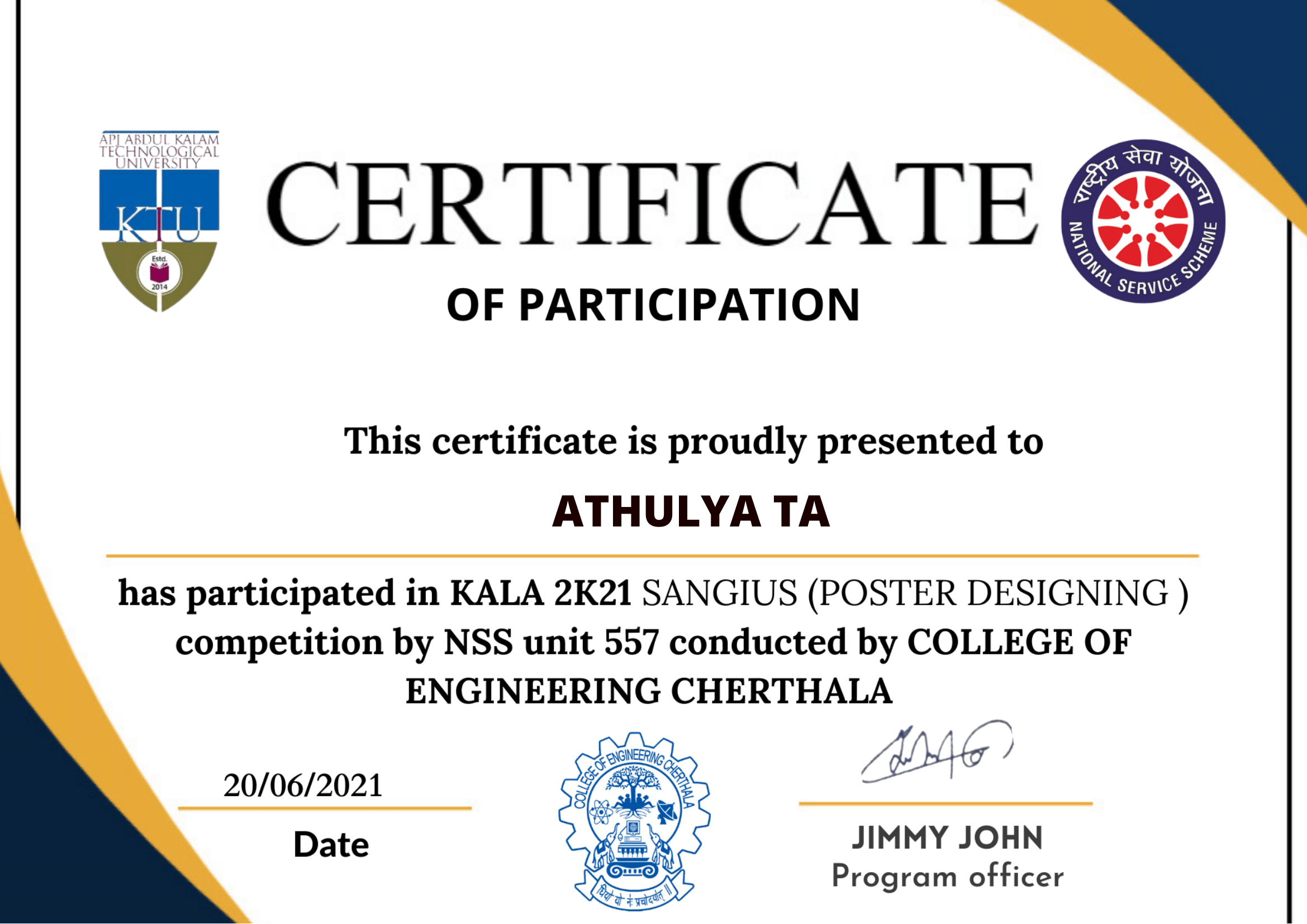 Portfolio Website|Athulya