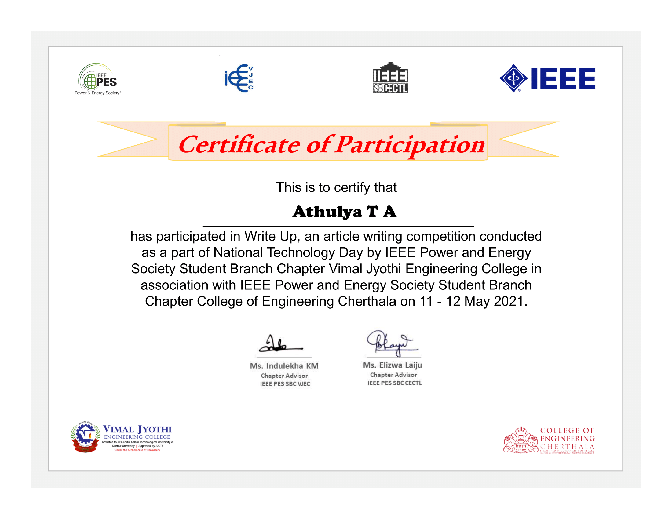 Portfolio Website|Athulya